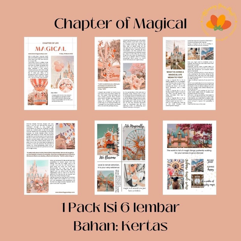 Jual [B440] scrapbook paper journal paper kertas jurnal deco dekorasi ...