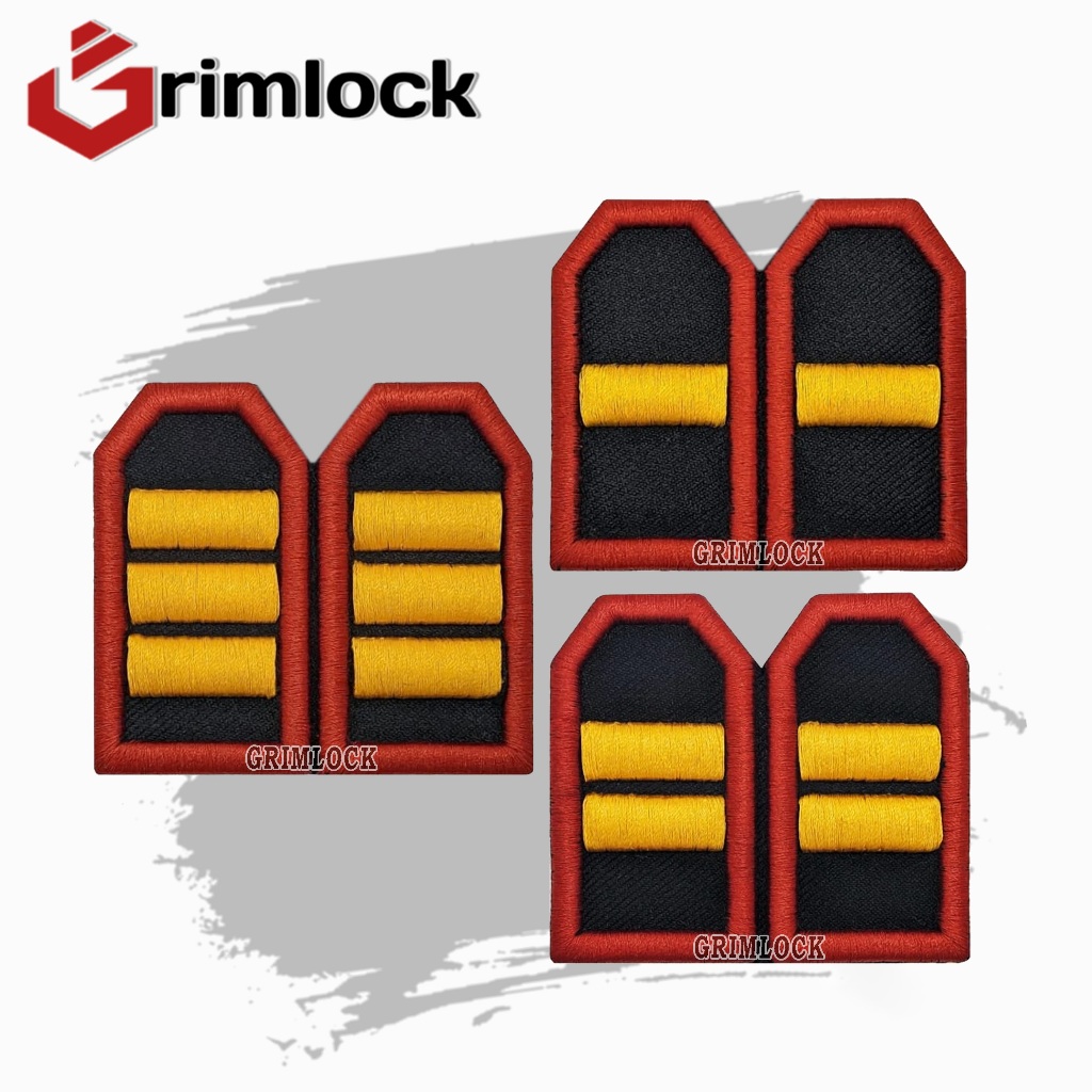 Jual Pangkat Bordir Pdl / Ipda / Iptu / Akp / List Merah | Shopee Indonesia
