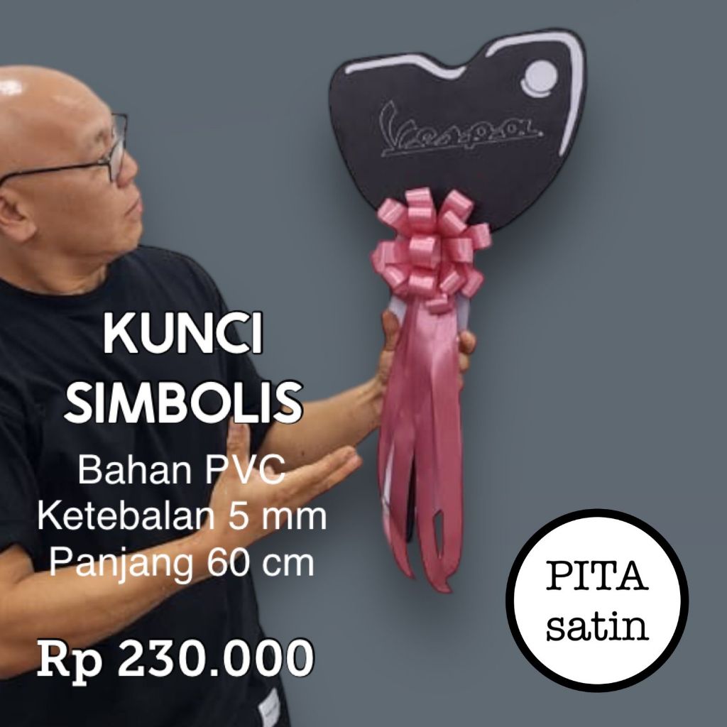 Jual Dqueen Florist - Dummy Kunci Simbolis PVC Vespa Kunci simbolis ...