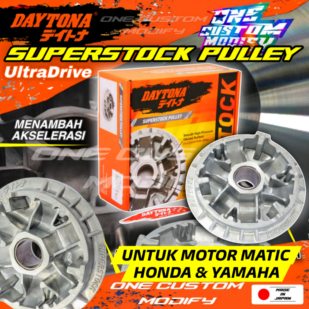 Jual Big Pulley DAYTONA Racing Original Rumah Roller Modif Upgrade CVT Puli Untuk Motor Vario ...