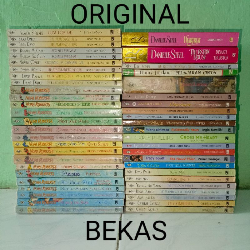 Jual Buku Bacaan Novel Harlequin Terjemahan Nora Roberts Emma Darcy Diana Palmer Sandra Marton ...