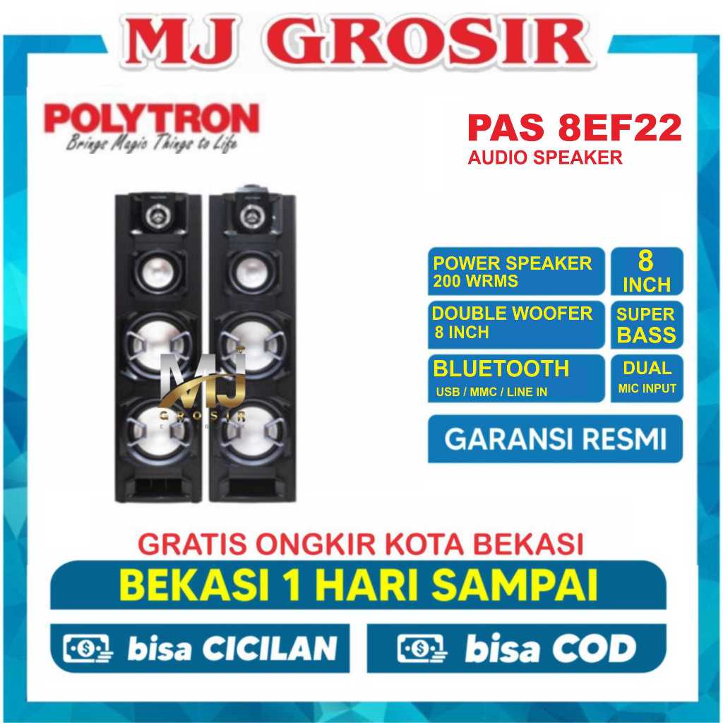 Jual POLYTRON SPEAKER AUDIO PAS 8EF22 PAS8EF22 USB BLUETOOTH | Shopee ...