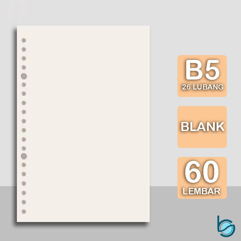 Jual Refill Kertas/Notebook/Isi Kertas Binder A5/A6/A7/B5 LOOSE LEAF 6 ...