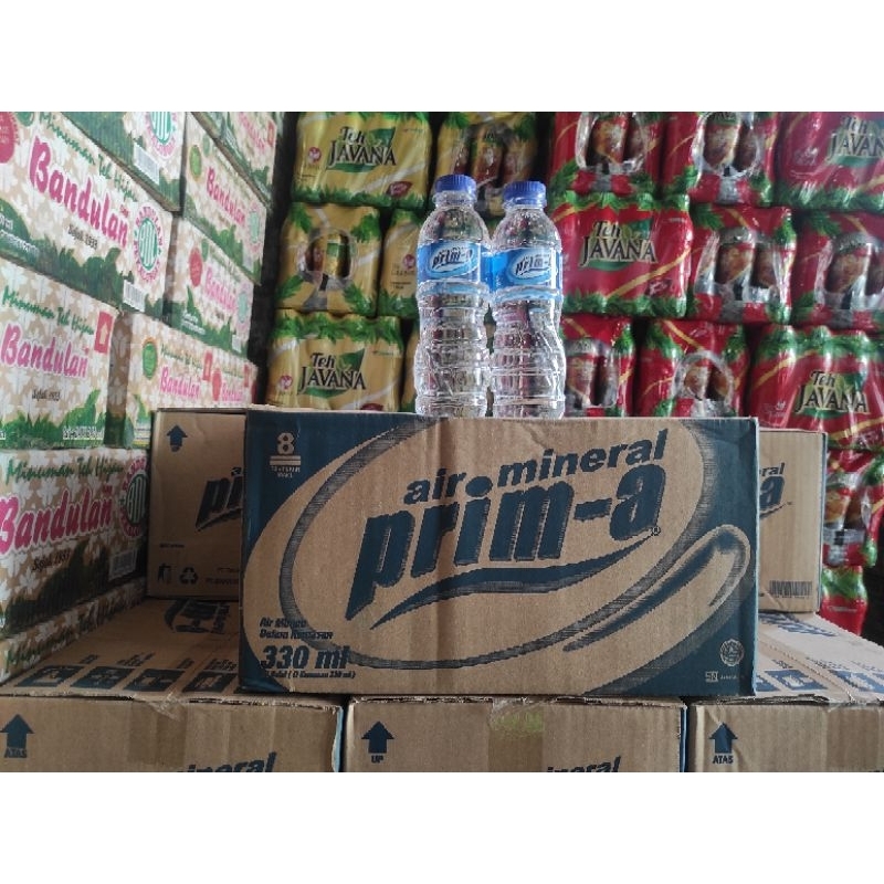 Jual Air Mineral Prim-A Prima Botol Pet 330ml 1 dus isi 24 pcs | Shopee ...