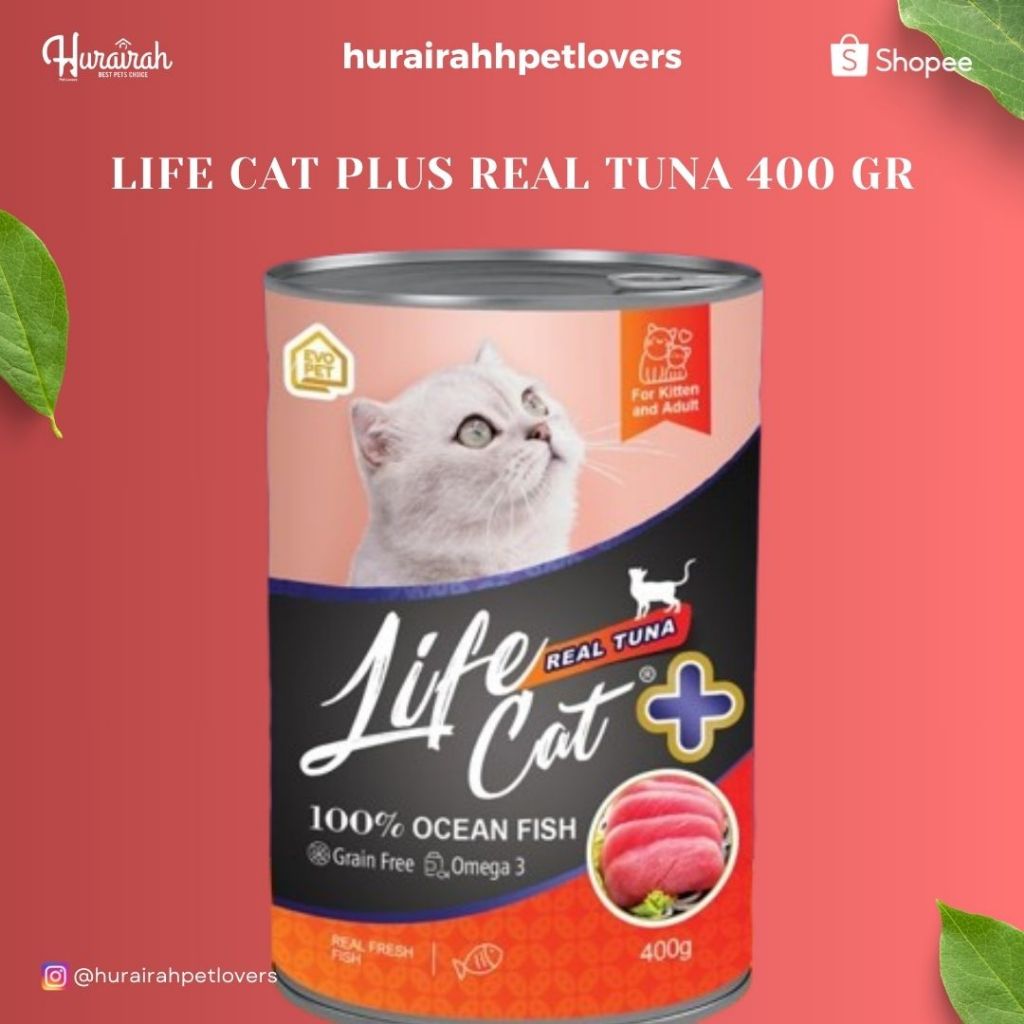 Jual LIFE CAT PLUS REAL TUNA 400 GR | Shopee Indonesia