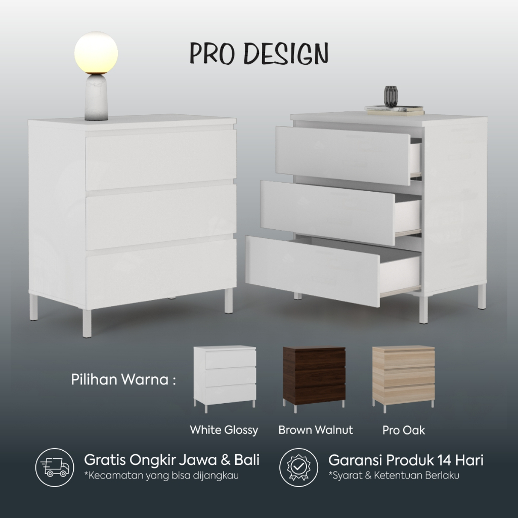 Jual Pro Design Cloud CD3 NEO Lemari Laci | Shopee Indonesia