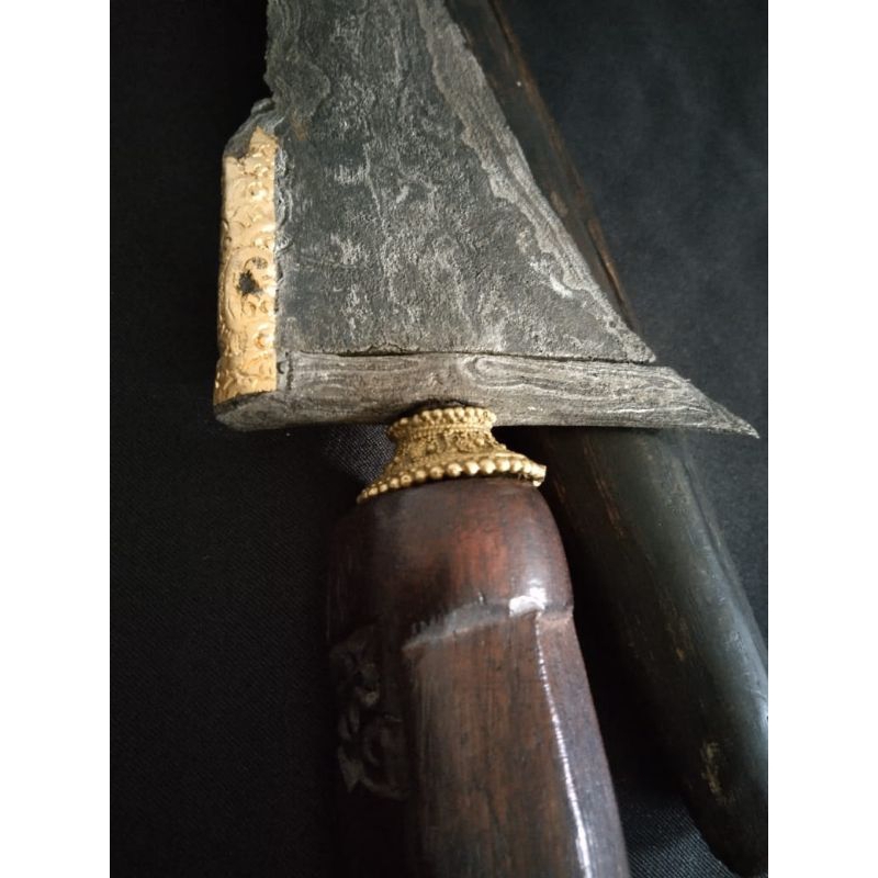 Jual KERIS PATREM LURUS SEPUH WINGIT KEBO KINATAH EMAS MURNI PATREM ...