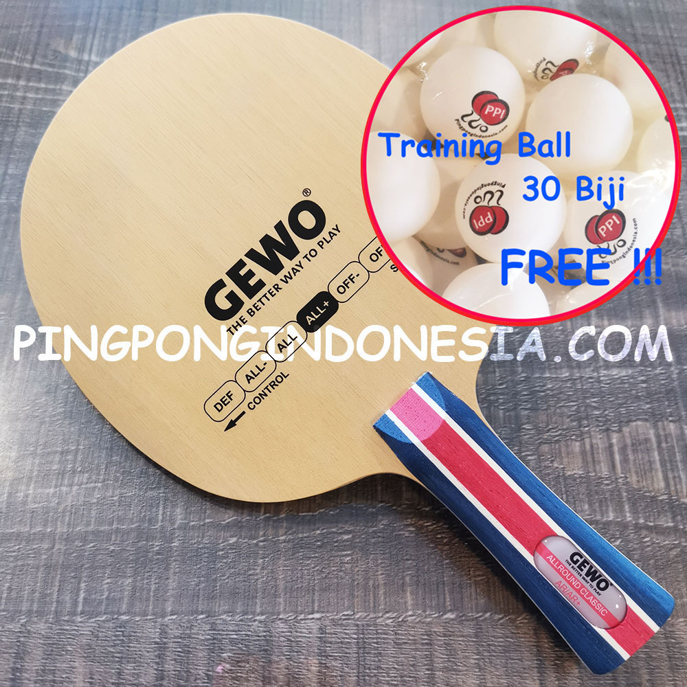 Jual Gewo Allround Classic - Kayu Pingpong Blade Tenis Meja Bet Bat Allround+ | Shopee Indonesia
