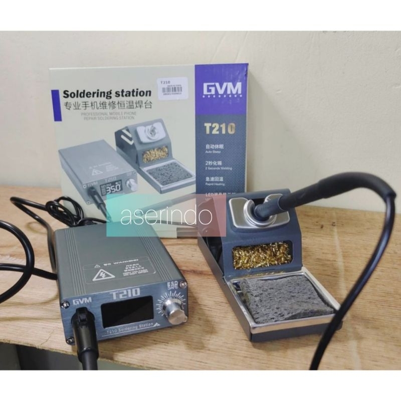 Jual SOLDER STATION DIGITAL GVM T210/SOLDERING STATION T210 ORIGINAL ...