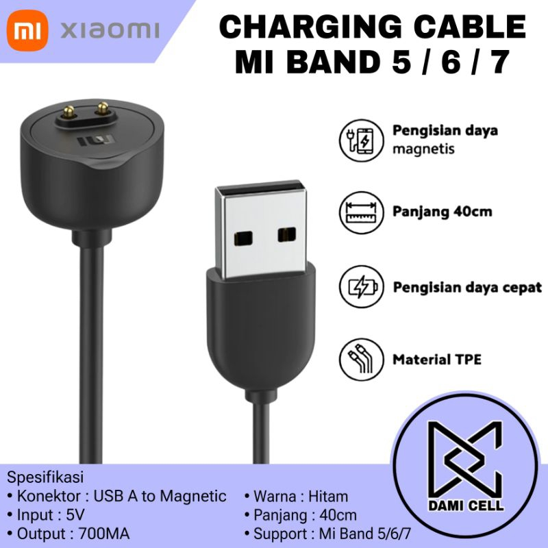 Jual Kabel Mi Band 5 Kabel Mi Band 6 Kabel Mi Band 7 Xiaomi Original ...