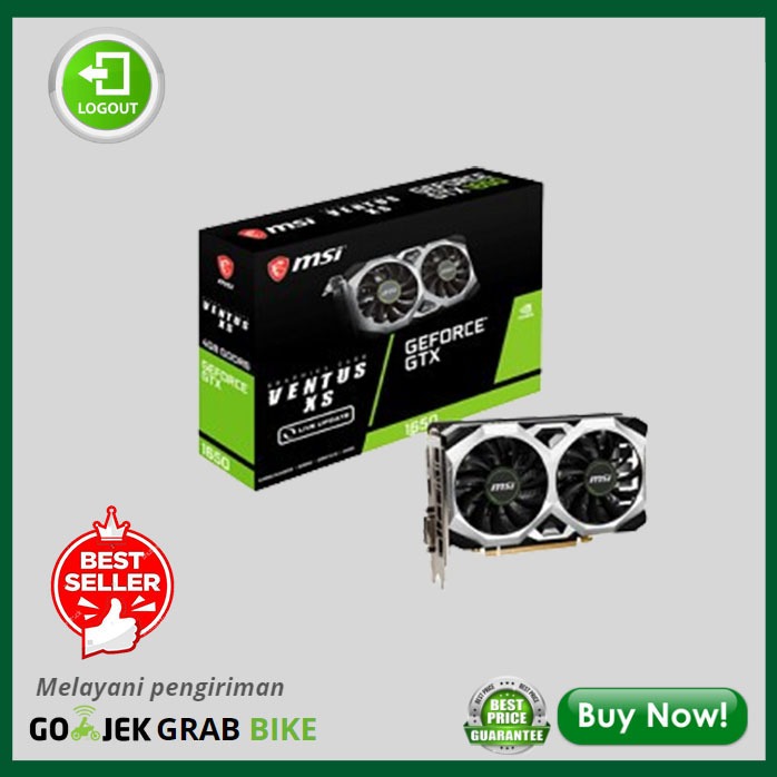 Jual MSI GeForce GTX 1650 D6 VENTUS XS OC 4GB GDDR6 | Shopee Indonesia
