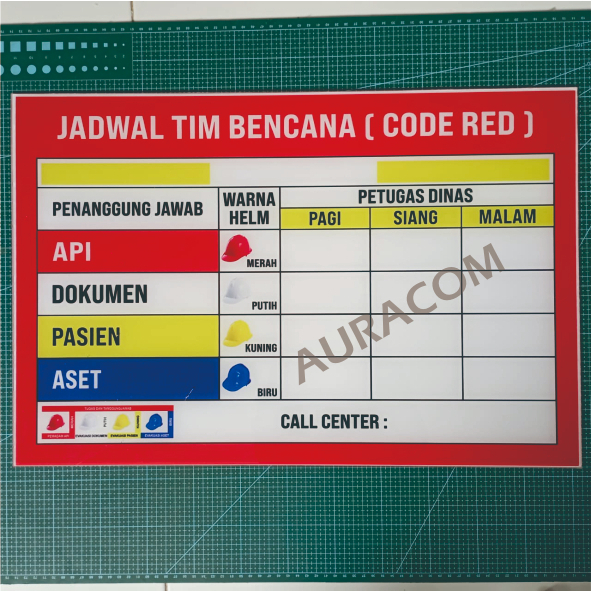 Jual TERLARIS Papan Code Red Akrilik Siap Pakai | Melayani Desain ...