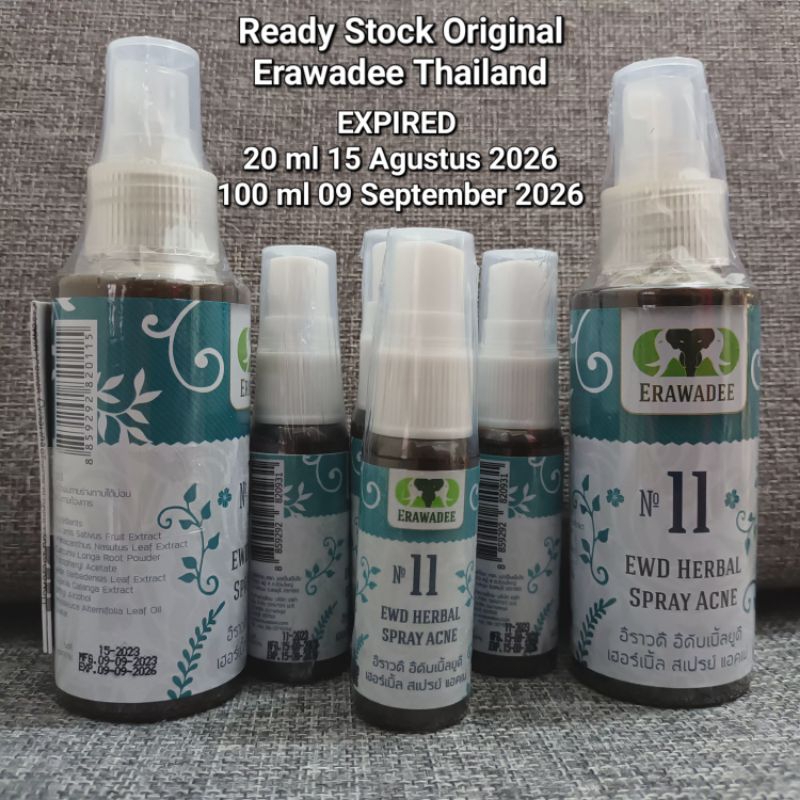 Jual Erawadee 11 EWD Herbal Spray Acne / Original Erawadee Thailand ...