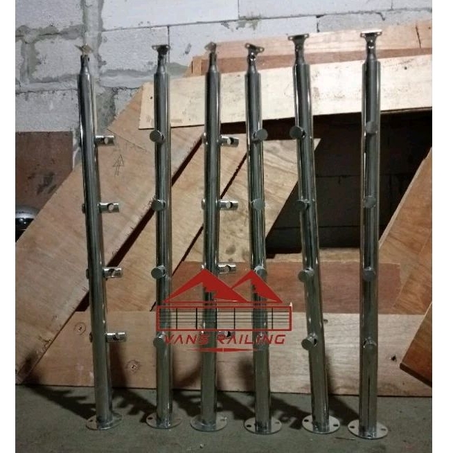 Jual TIANG RAILING TANGGA JARI JARI STAINLESS PIPA 1½inch SUS201 ...