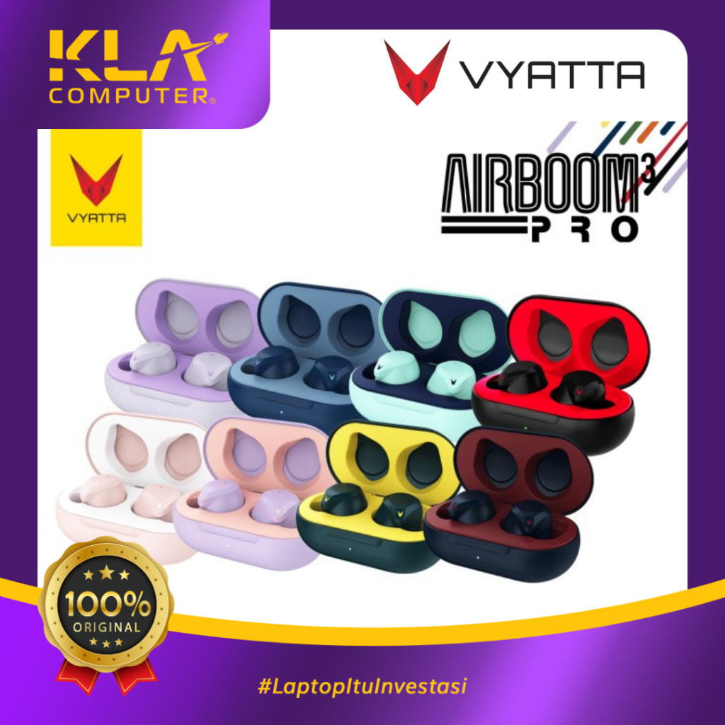 Jual VYATTA Airboom Pro 3 Headset Earphone TWS Bluetooth | Shopee Indonesia