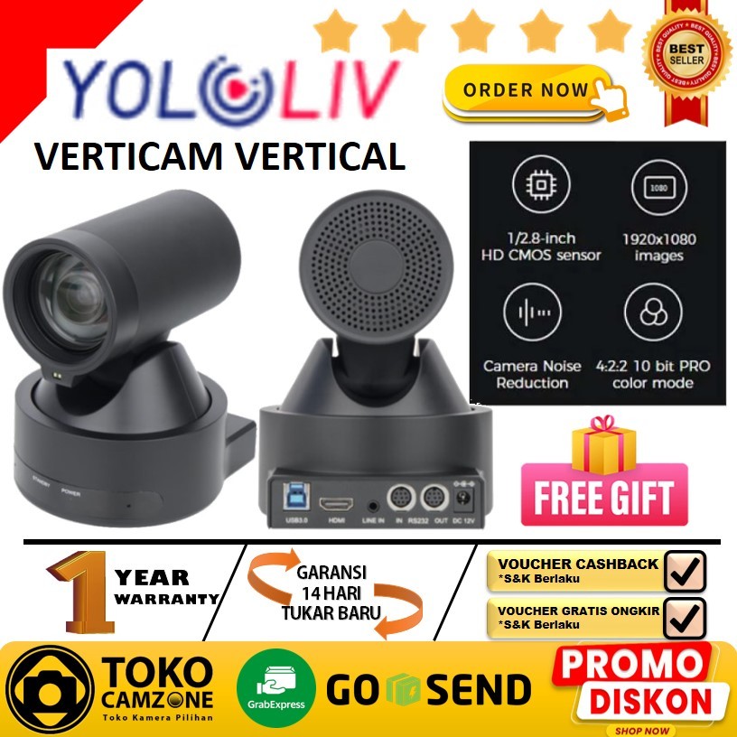 Jual YoloLiv Verticam 1080p Vertical Live Streaming PTZ Camera | Shopee ...