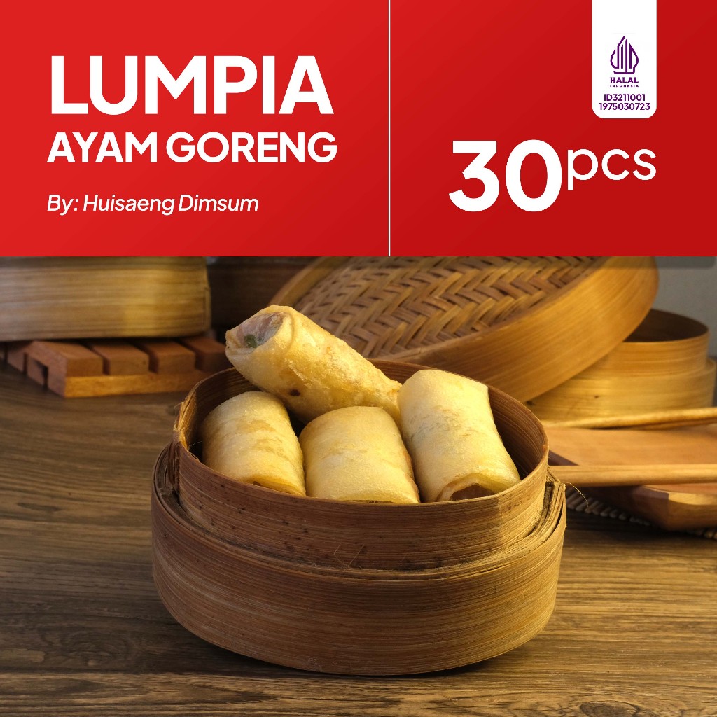 Jual Dimsum Premium Lumpia Ayam Goreng isi 30 pcs dengan Saus di Kota ...