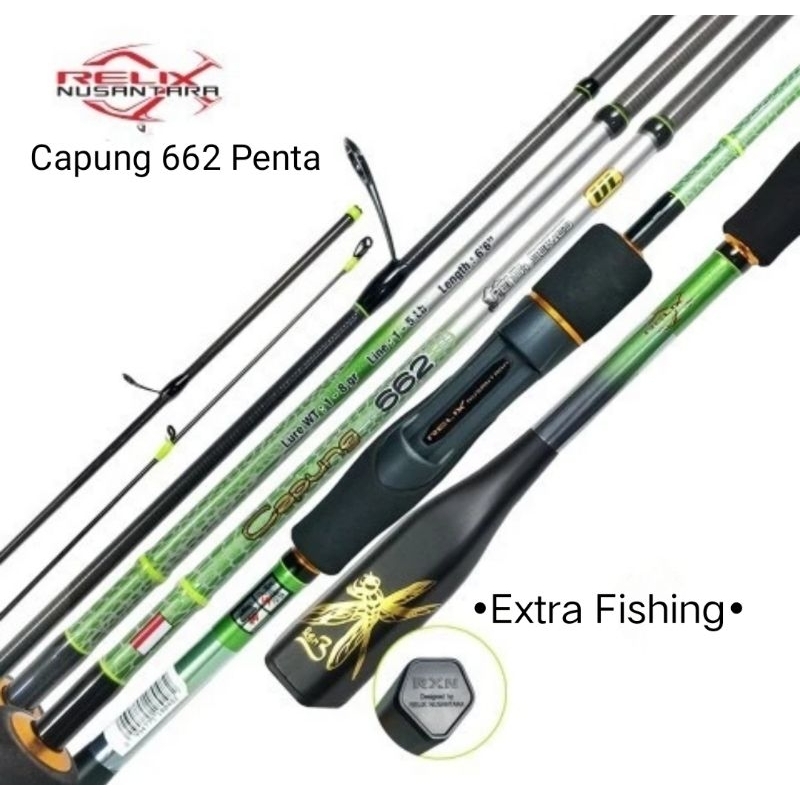 Jual Joran Relix Capung 662 Gen4/Gen2/Penta Series Spin atau Baitcast ...