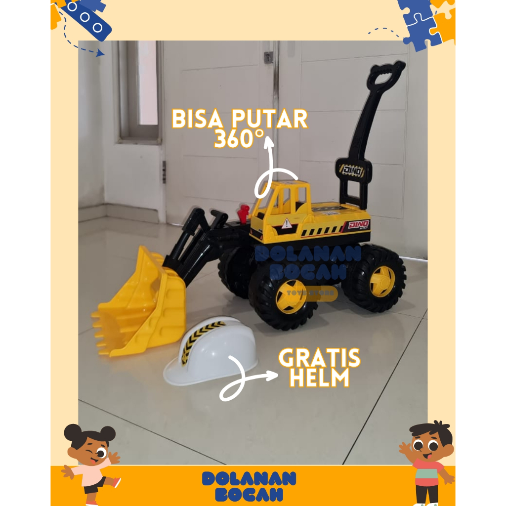 Jual SHP TOYS - SBK 697 EXCAVATOR BEKO ROTASI 360° MAINAN ANAK SHP ...