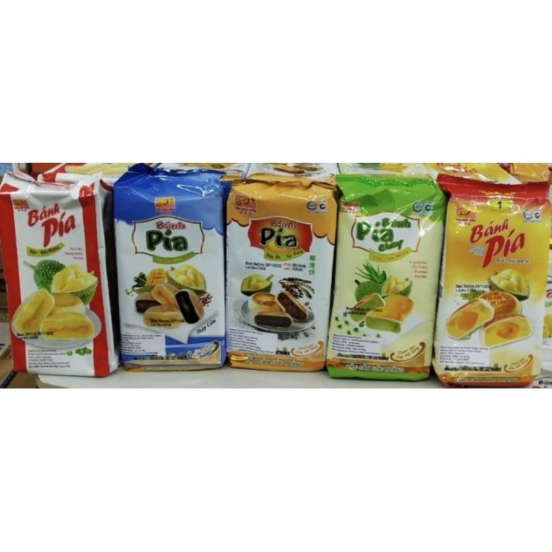 Jual Banh Pia Chay Pia Cake Durian Vietnam 400g Bakpia Durian Tan Hue ...