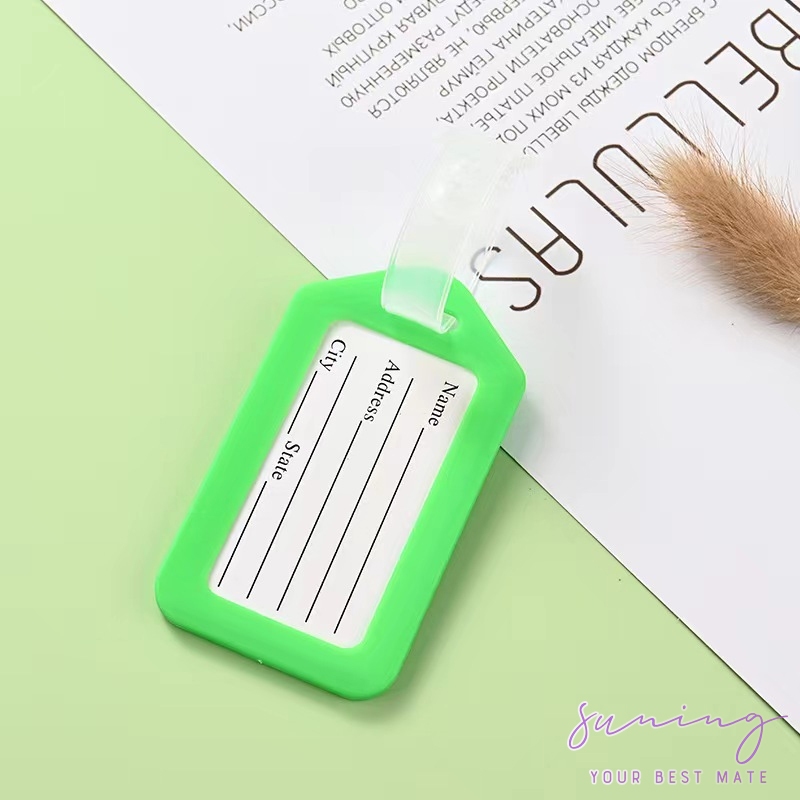 Jual Tag Label Koper Bagasi Gantungan Label Nama Tas Luggage Tag-Suning ...