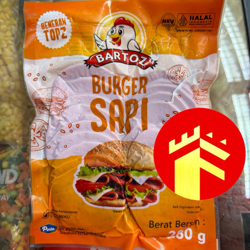Jual BARTOZ BURGER SAPI 280 GR BURGER DAGING SAPI BARTOZ | Shopee Indonesia