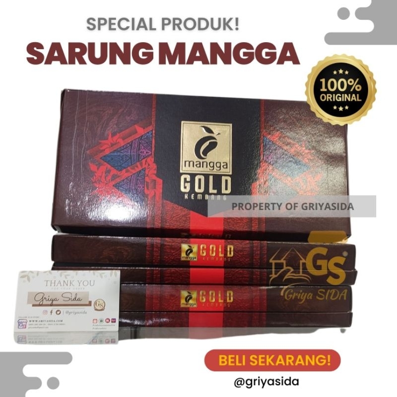 Jual Sarung mangga gold kembang premium sarung | Shopee Indonesia