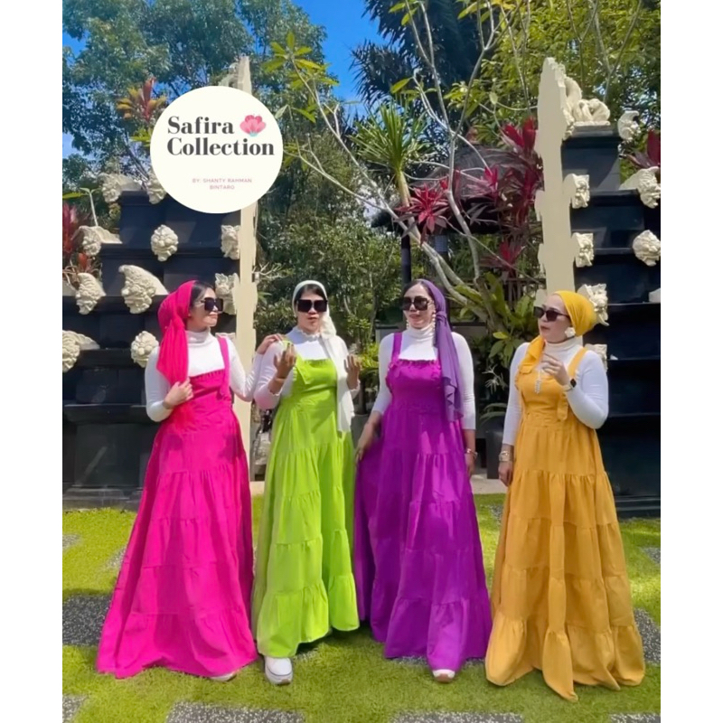Jual Safira Overall 2 || Bahan Suede Import || Overall Hijab || Erop ...