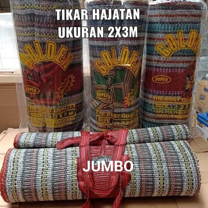 Jual ( PROMO) Tikar Hajatan KUALITAS UK.JUMBO 200x300cm / Tikar Gulung ...