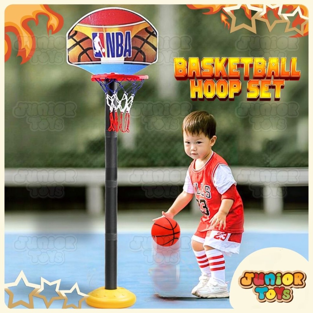 Jual Ring Basket Anak NBA Stand Tiang Dapat Bola Mainan Olahraga Sport ...