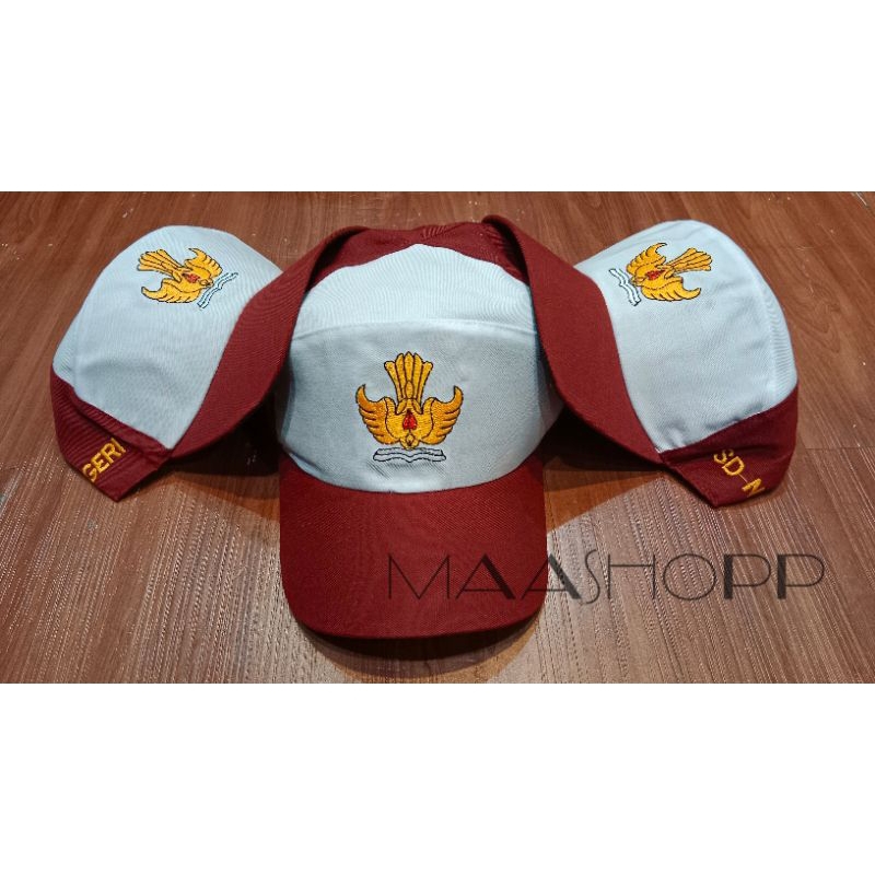 Jual Topi SD Negeri Bordir Berkualitas | Shopee Indonesia
