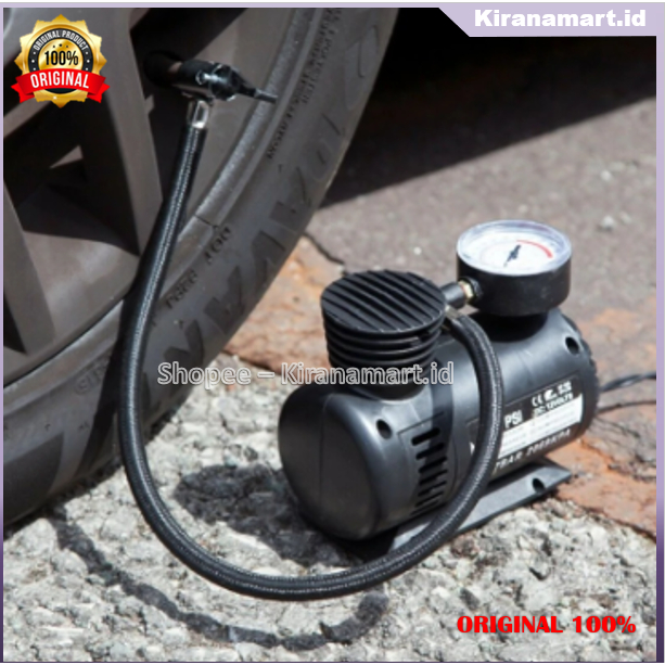 Jual Compresor Electric Pompa Ban Mobil Elekrik 100% ORIGINAL | Shopee ...