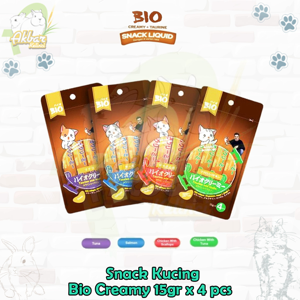 Jual Bio Creamy 1pack Cat Treat Snack Kucing Basah Setara Meo Creamy ...