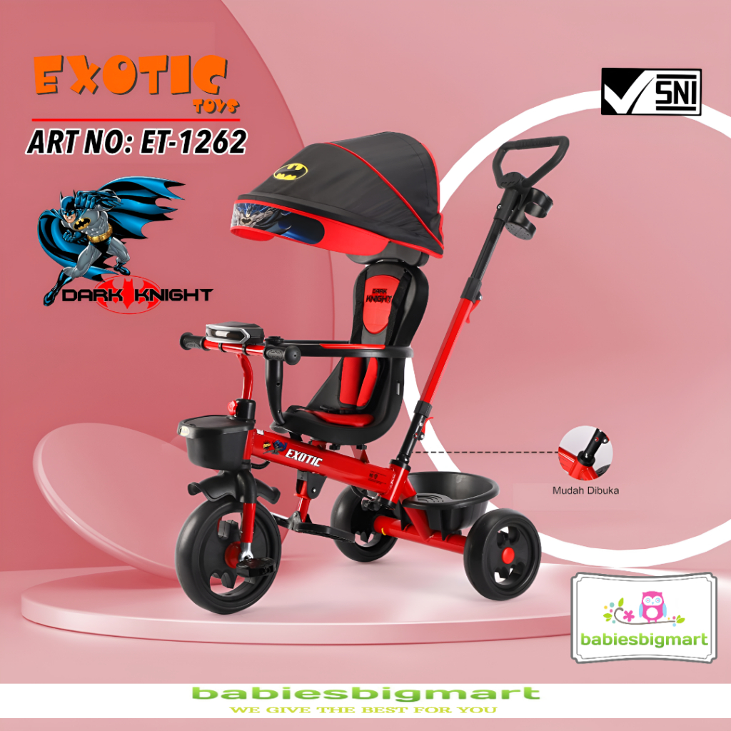 Jual SEPEDA ANAK RODA TIGA 3 TRICYCLE EXOTIC ET 1263 , ET 1262 , ET 1267 , ET 1268 , ET 1269 ...