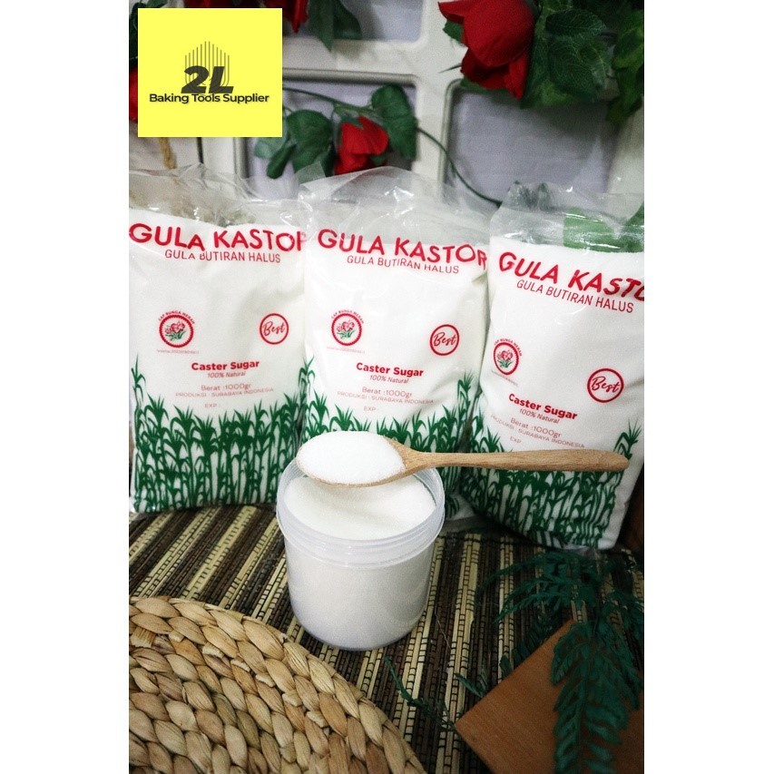 Jual Gula Kastor/Gula Butiran Halus/Caster Sugar kemasan 1000gr ...