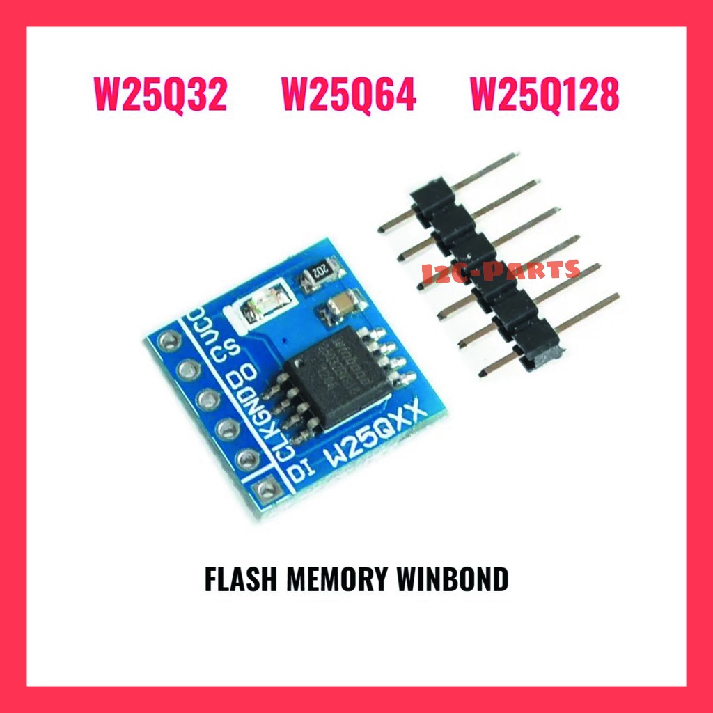 Jual W25Q32 W25Q64 W25Q128 Flash Memory Windbond Module SPI Interface Chip | Shopee Indonesia