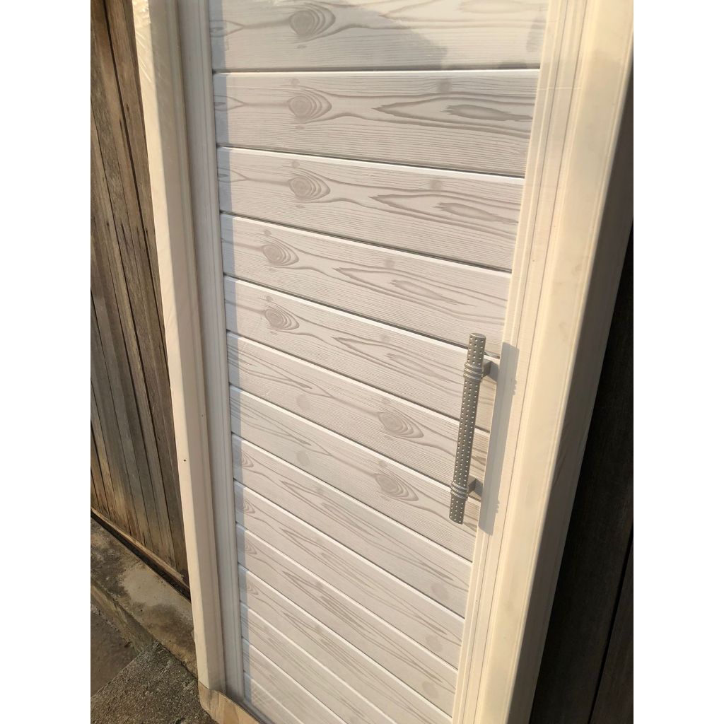 Jual Pintu Kamar Mandi | Pintu PVC Zojiruzi Strip Kayu Gagang - 70X195 ...