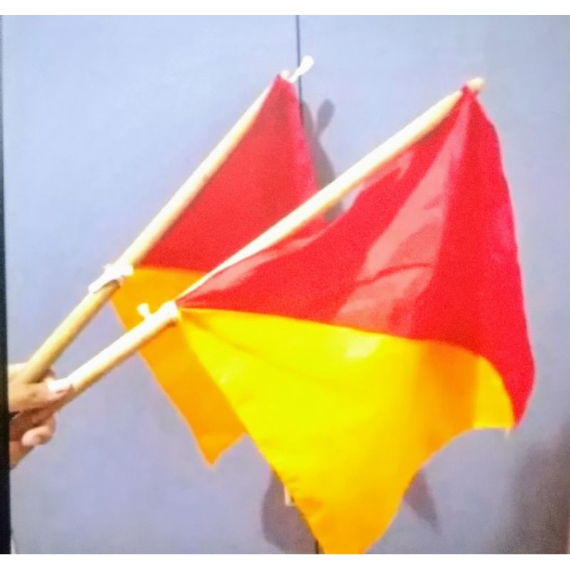 Jual SEPASANG BENDERA SEMAPHORE (2BENDERA + 2STICK) | Shopee Indonesia