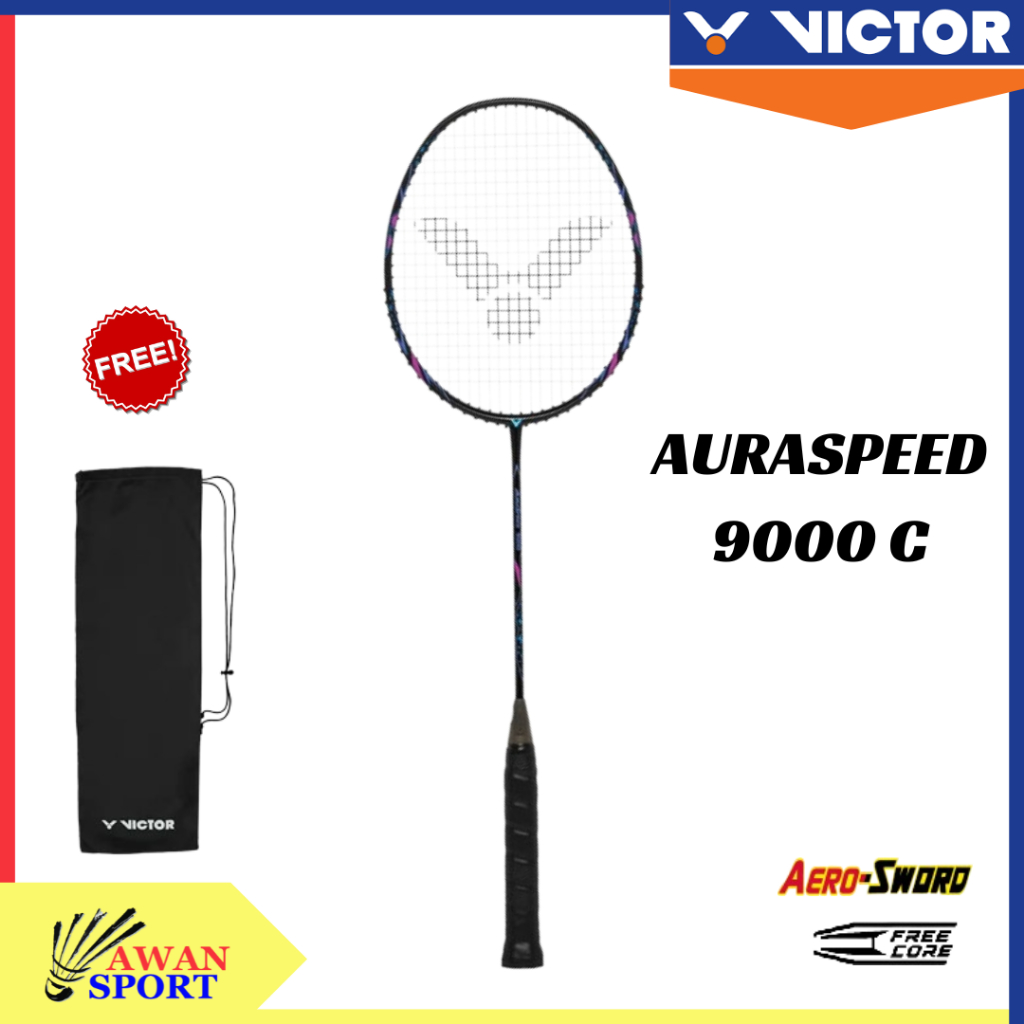 Jual Raket Badminton Victor Auraspeed / Aura Speed / ARS 9000 C ...