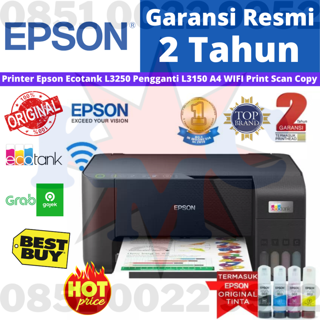 Jual Printer Epson L3250 EcoTank L 3250 A4 Wi-Fi All in One Ink Tank ...