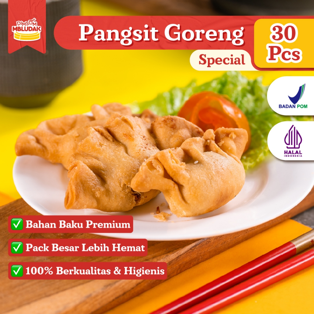 Jual Dimsum Mbludak Pangsit Goreng Frozen Dimsum Special Halal 30 Pcs ...