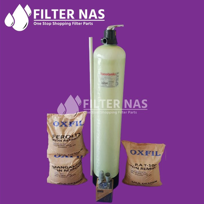 Jual Paket Filter Air Tabung FRP 1054 Air Sumur 2 (Besi,Karat dan Bau ...