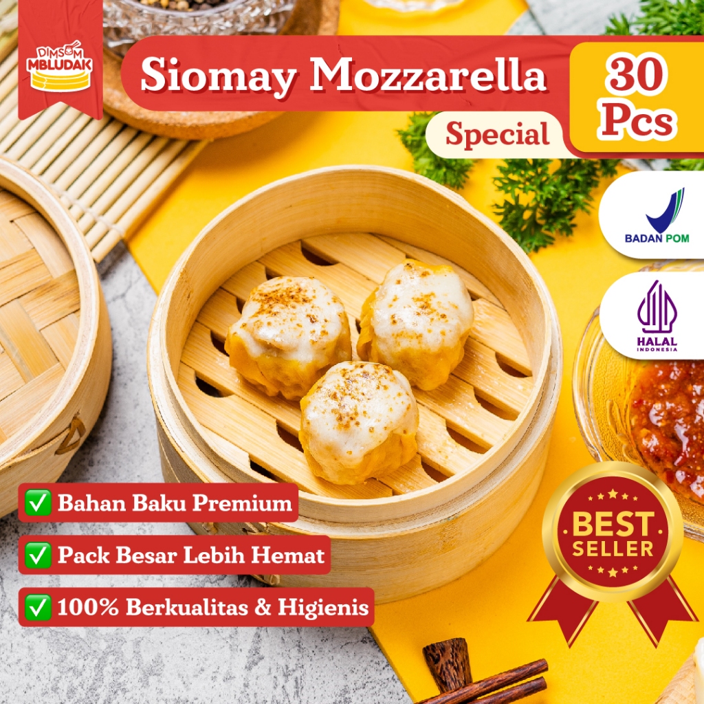 Jual Dimsum Mbludak Siomay Mozarella Frozen Dimsum Special Halal 30 Pcs ...
