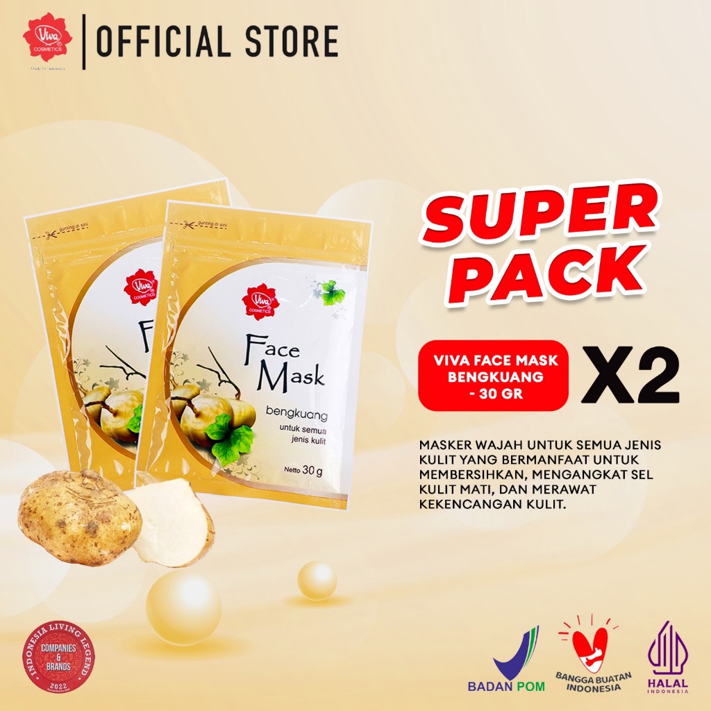 Jual [Super Pack !!!] Viva Face Mask Bengkuang 30 gr | Shopee Indonesia