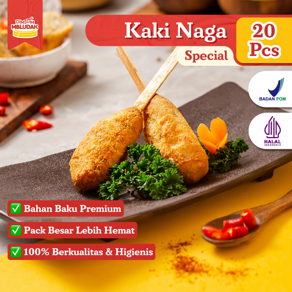 Jual Dimsum Mbludak Kaki Naga Frozen Dimsum Special Halal 20 Pcs ...