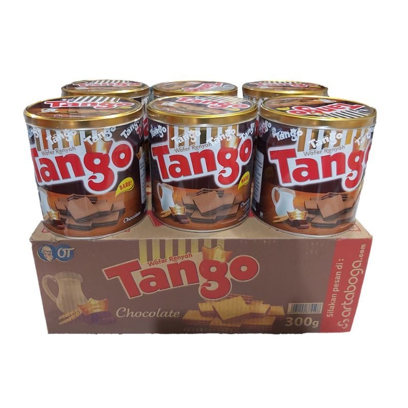Jual TANGO Wafer Kaleng Coklat & Vanilla 300 gr ( khusus 1 karton = isi ...