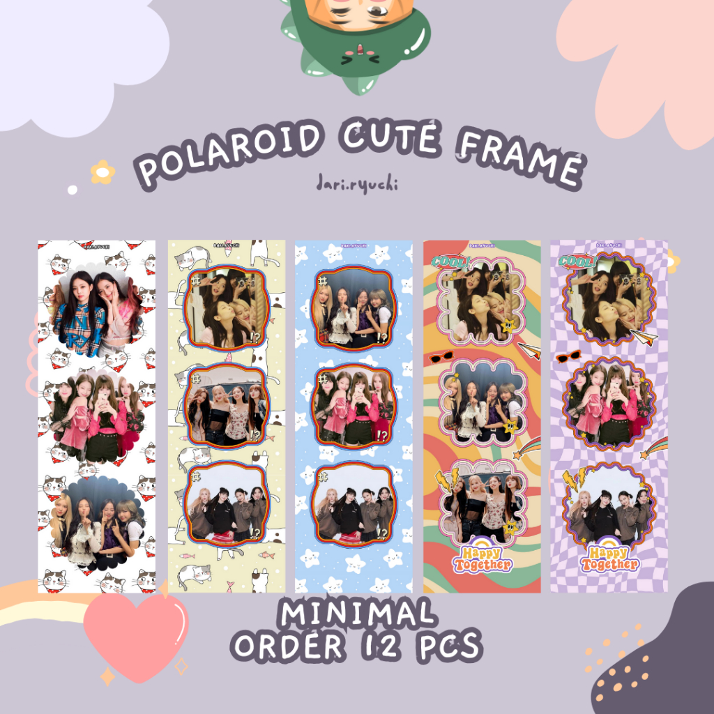 Jual POLAROID STRIP | PHOTOSTRIP | PHOTOBOOTH CUTE FRAME | Shopee Indonesia
