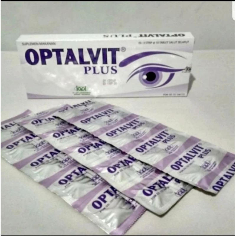 Jual optalvit plus suplemen mata 1 box 30 tablet | Shopee Indonesia