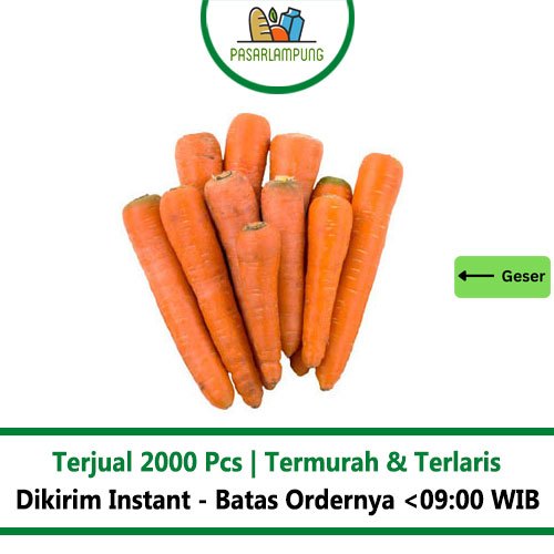 Jual Wortel Biasa Lokal Segar Pasar Lampung | Shopee Indonesia