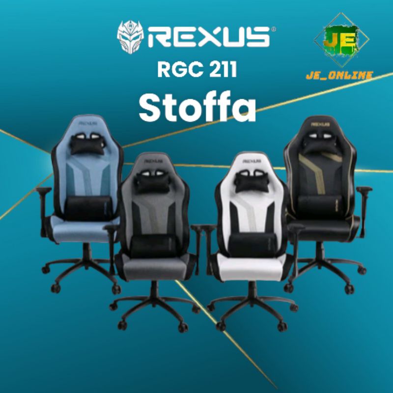 Jual Rexus Gaming Chair Kursi RGC-211 Stoffa / RGC 211 Stoffa | Shopee ...